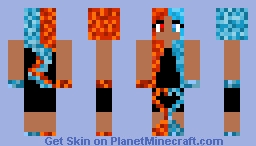 Fire and Ice Minecraft Skin