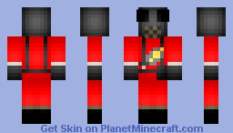 Red Pyro Minecraft Skin