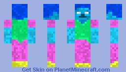 Alien Steve Minecraft Skin