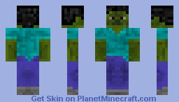 Minecraft Zombie Steve Skin