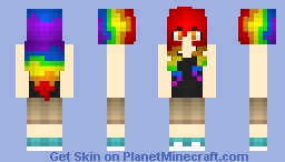 ಉϻιԁಉ Rainbow Hair Minecraft Skin