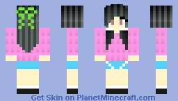 Girl with a ribbon. ♚ TT Skins ♚ Minecraft Skin