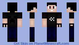 Black Shirt Minecraft Skin