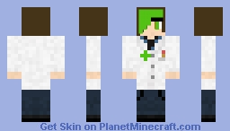 The Emerald Scientist Minecraft Skin