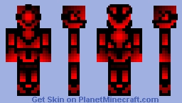 Fire Element Bot Minecraft Skin