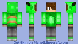 Green Cool Boy Minecraft Skin