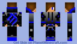 blue man Minecraft Skin