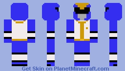 blue thunder morphin ranger Minecraft Skin