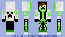 Green Creeper Bandit Minecraft Skin