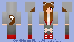 {ℒΦɫɨƪφѵƺᎦ }Cat girl with hoodie Minecraft Skin