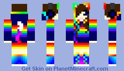 rainbow cat skin Minecraft Skin