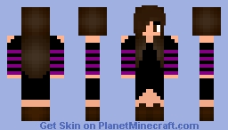 Hall-o-Ween Black And Purple Minecraft Skin