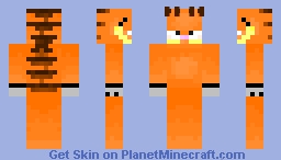 Garfield Minecraft Skin