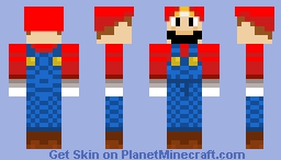 Mario Minecraft Skin