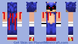 Sonic.exe Minecraft Skin