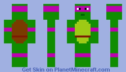 TMNT Donnie Minecraft Skin