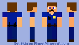 Handlebar Policeman Minecraft Skin