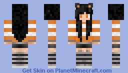 Halloween cat Minecraft Skin