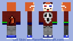 Orange Scary Minecraft Skin