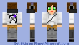 One Ear Girl Minecraft Skin