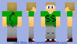 green shirt guy Minecraft Skin