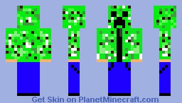 Creeper Jacket (Zip Up Hood) Minecraft Skin
