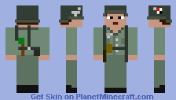 WWII Wehrmachts Soldier Minecraft Skin