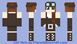 Cute Steampunk Girl Minecraft Skin