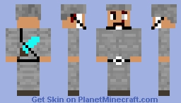 Hardcore Stone Soldier Minecraft Skin
