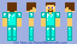 Steve (Diamond Edition) Minecraft Skin