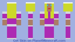 Sport Girl, Purple Minecraft Skin
