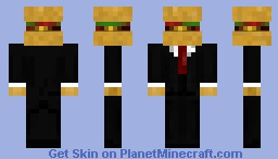 Burger Man Minecraft Skin