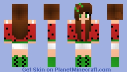 Melon Girl Minecraft Skin
