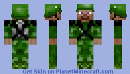 Commando Steve Minecraft Skin