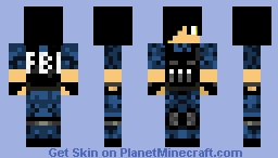 Fbi Troop (Helmet) Minecraft Skin