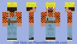Steve the builder Minecraft Skin