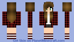 Flannel girl c; Minecraft Skin
