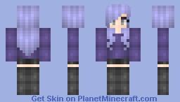Purple Sweater Girl Minecraft Skin