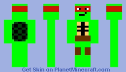 Raphael TMNT Minecraft Skin
