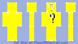 Lucky Block Man Minecraft Skin