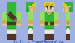 Toon Link Minecraft Skin