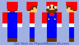 Mario Minecraft Skin