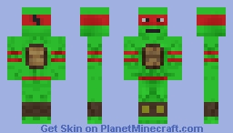 Ninja Turtle Raphael Minecraft Skin