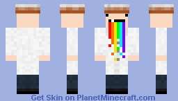 The rainbow puking derp doctor Minecraft Skin