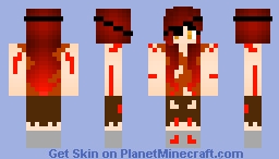 Fnaf Foxy girl Minecraft Skin