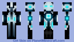 Blue Ender Robot Minecraft Skin