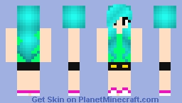 Jean Shorts Girl Minecraft Skin