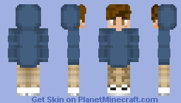 Blue Hoodie Minecraft Skin