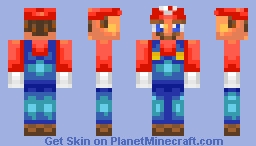 Mario - First Skin! - Retro Minecraft Skin