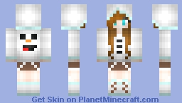 Snowman Girl Minecraft Skin